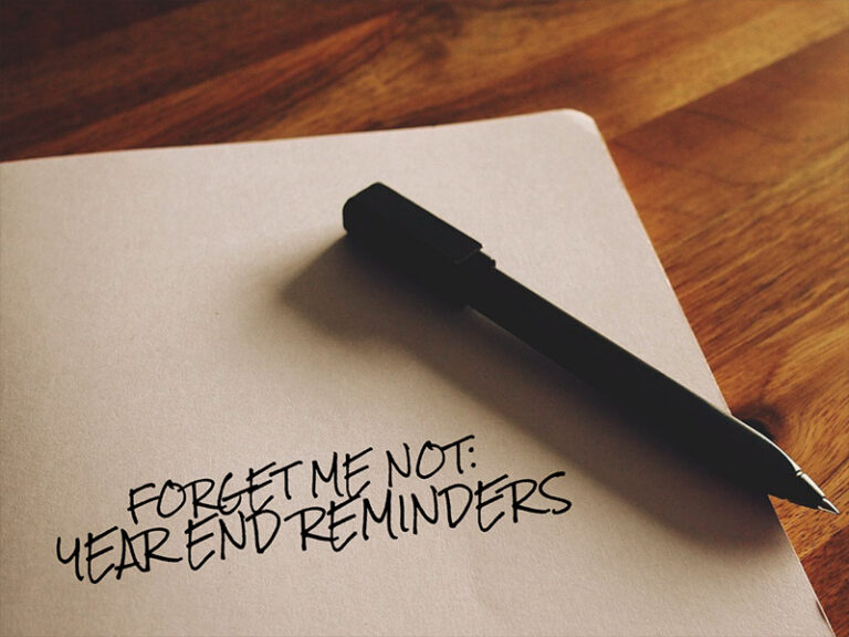 Forget Me Not: Year End Reminders – Rocky Mountain District